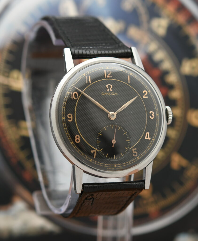 Wat20047 Omega Ref no 10564891 “Jumbo” with Black Honeycomb dial from ...